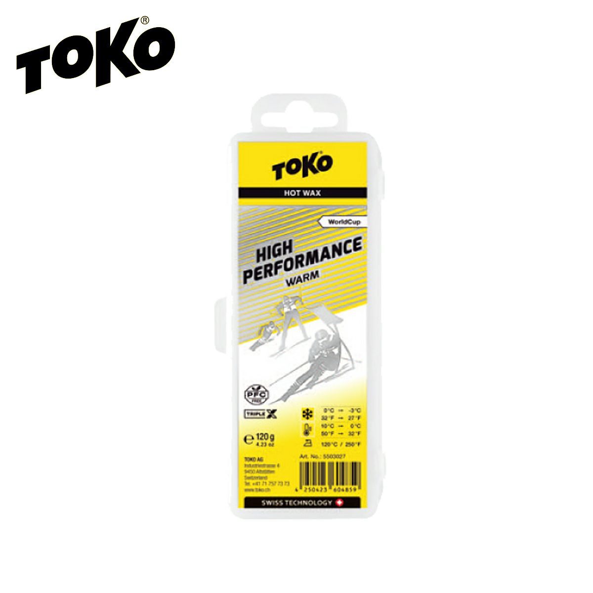 TOKO 왁스 World Cup High Performance 웜 120g / 5503027【PFC FREE】