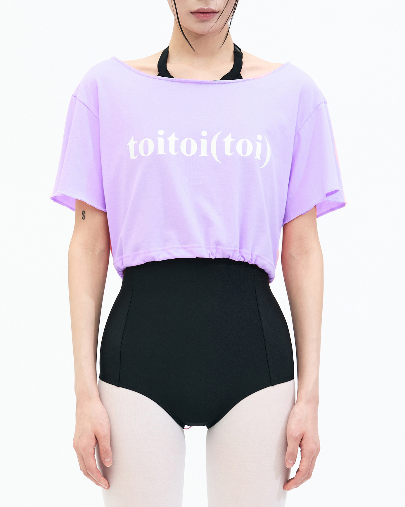 Toitoi Logo Crop tee _ LILAC